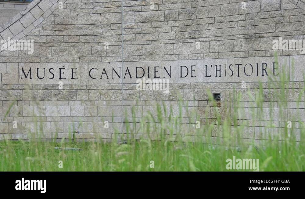 canadian museum of history stone wall 4k grass as depth of field Stock ...
