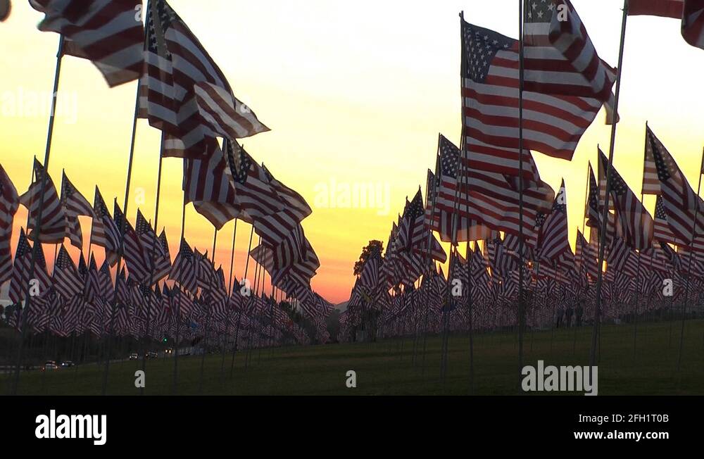 Flags sunset Stock Videos & Footage - HD and 4K Video Clips - Alamy