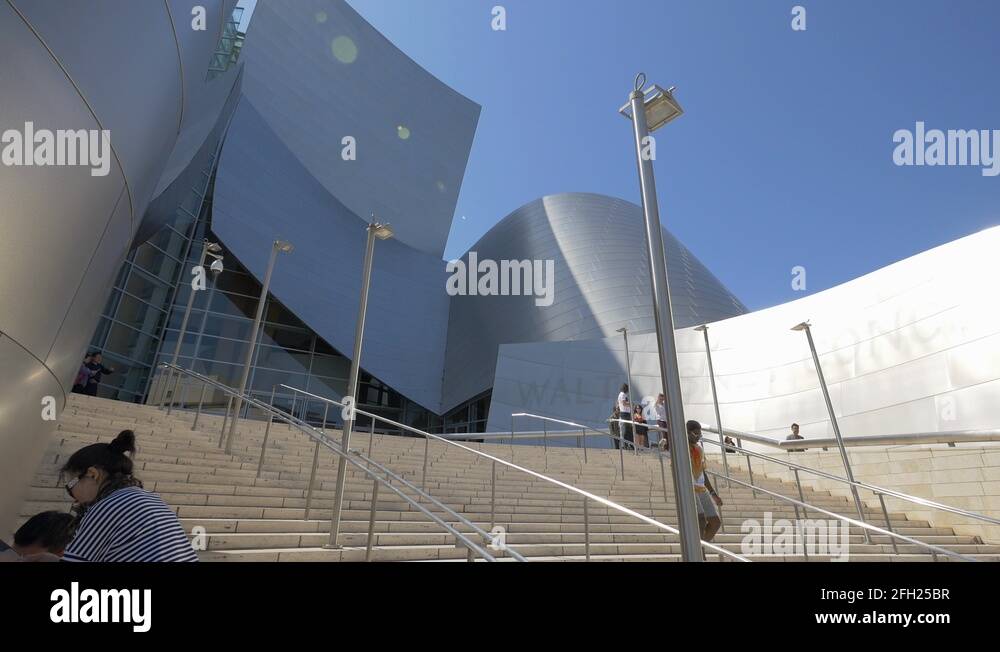 Main entrance to Walt Disney Concert Hall Stock Video Footage - Alamy