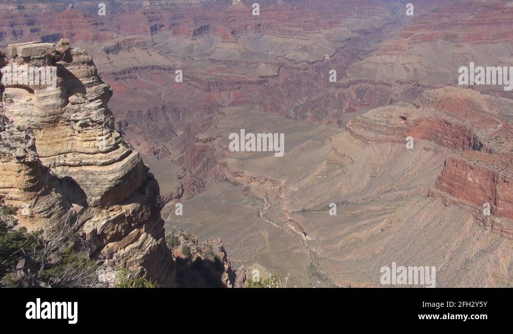 Spectacular Grand Canyon red formation erosion by day dangerous iconic ...