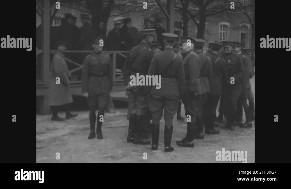General Pershing and officers after decoration ceremony - 1918-1919 ...