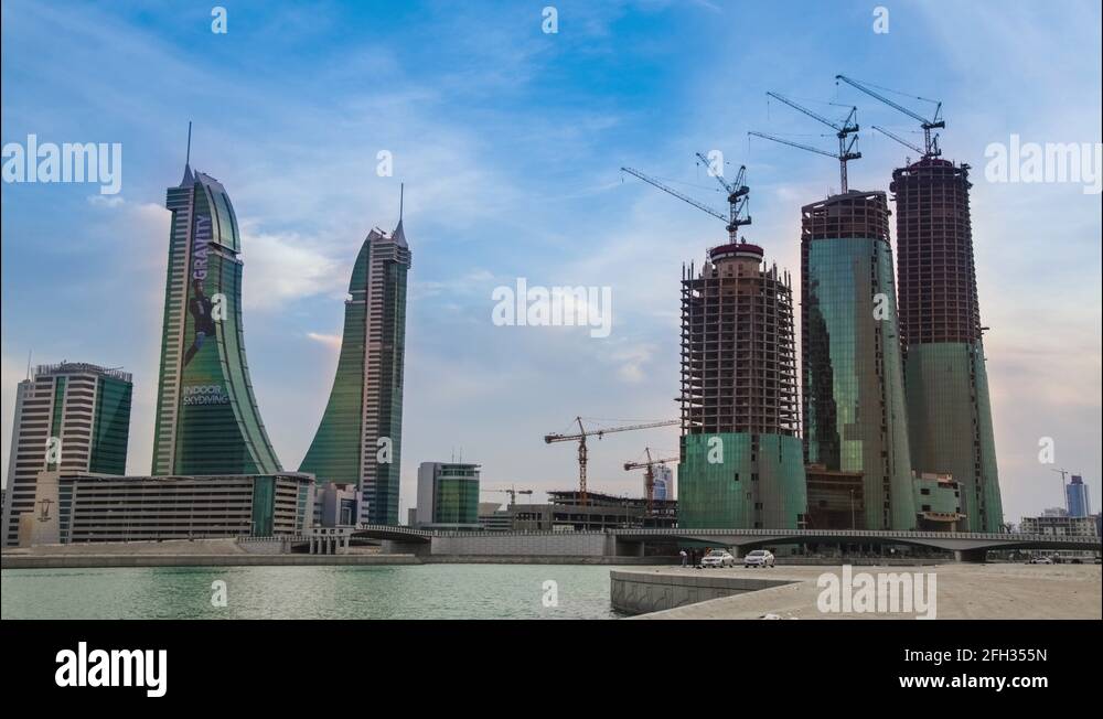 Bahrain skyscraper building united tower Stock Videos & Footage - HD ...