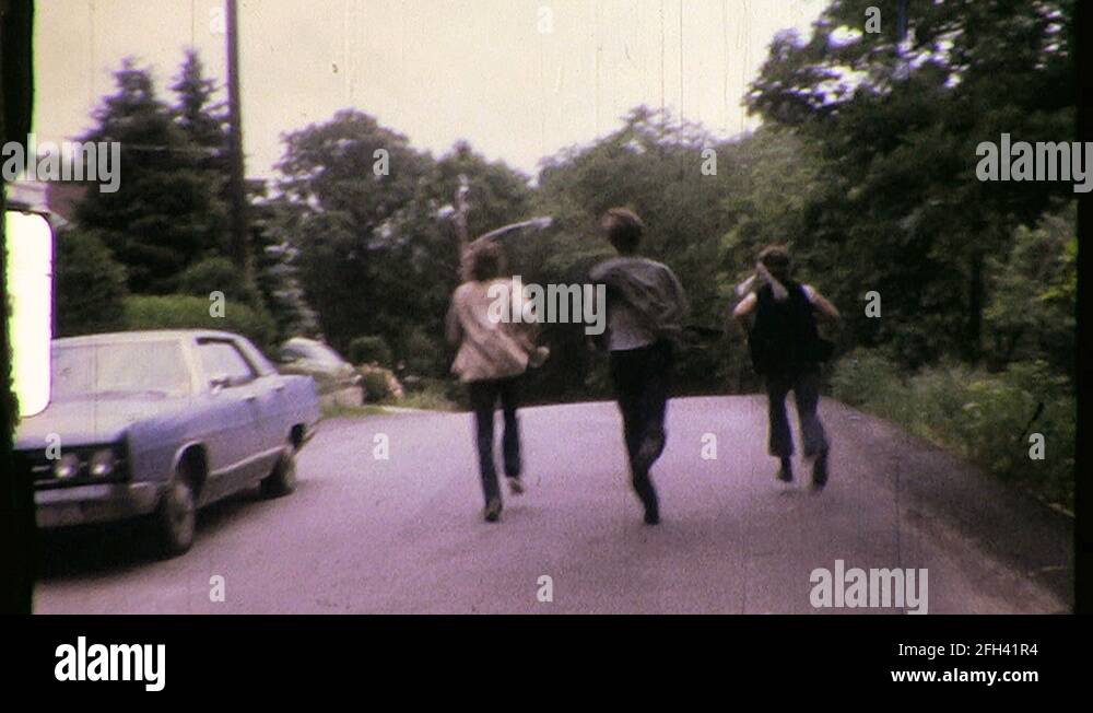 1960s TEENAGE Boys Runs Away Crime Scene GANG TEENS Vintage Old Film ...