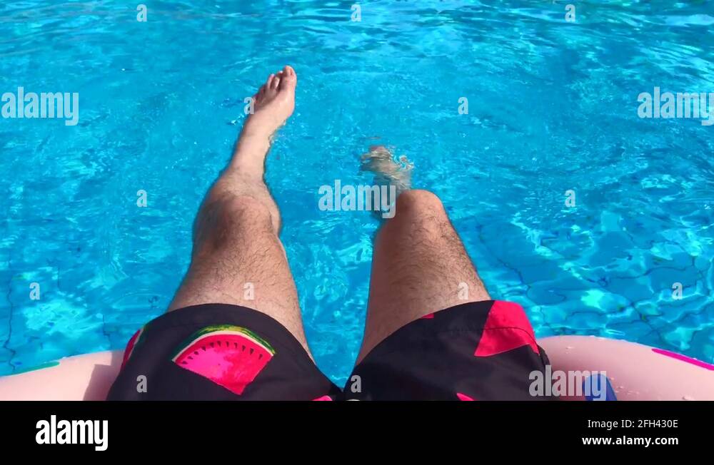 Floating in a swimming pool POV 4k Stock Video Footage - Alamy