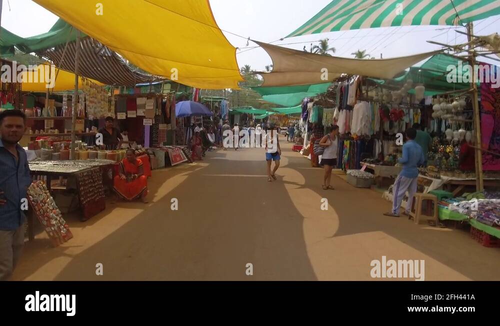 Anjuna flea market goa Stock Videos & Footage - HD and 4K Video Clips ...