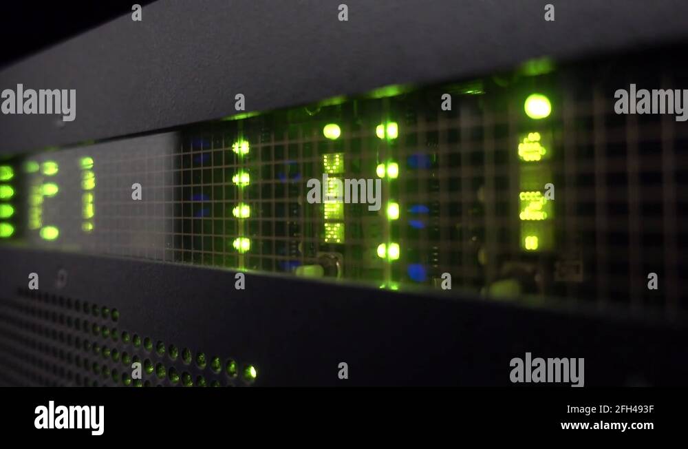 Frame multiframe matrix. Supercomputer data center Stock Video Footage ...