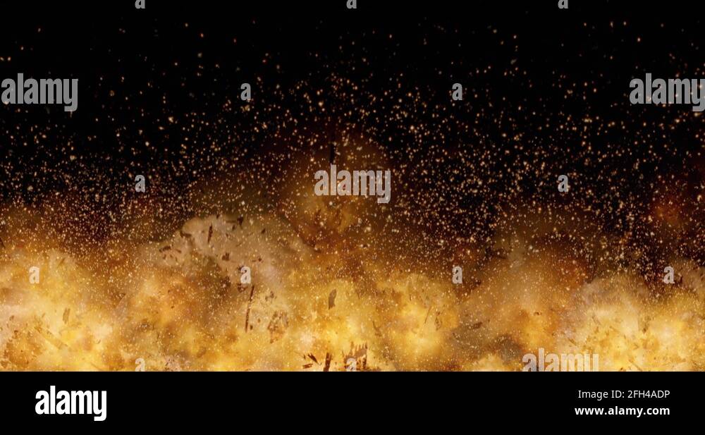 Realistic 4K Ground Explosion and Blasts. VFX element Stock Video ...