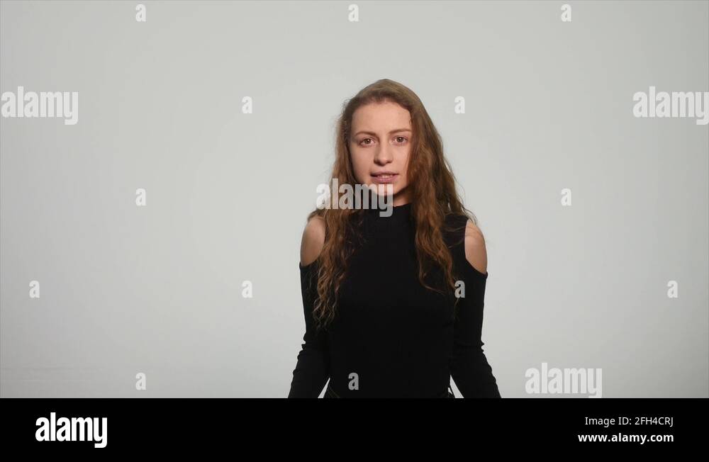 Young angry woman on green screen background Stock Video Footage - Alamy