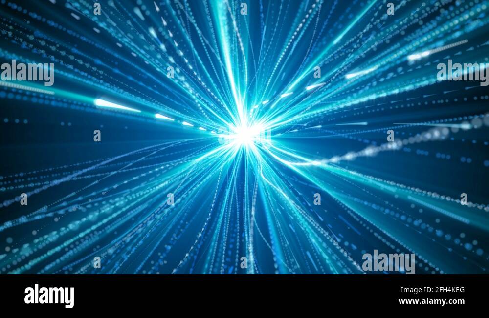 Neural link lineas data connection in center brains. Abstract blue ...