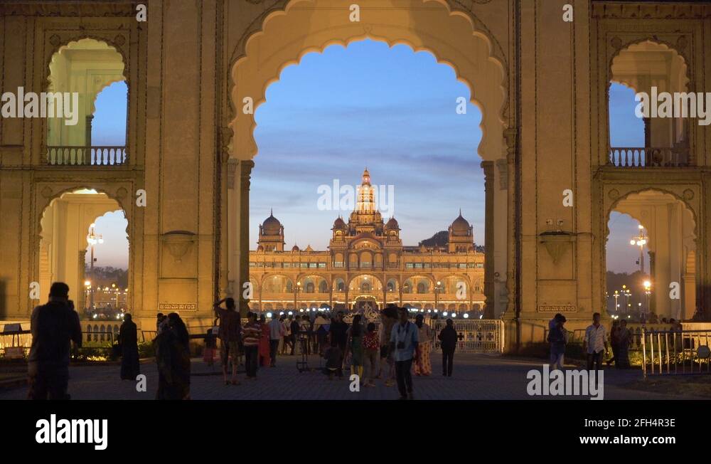 Mysore palace gateway Stock Videos & Footage - HD and 4K Video Clips ...