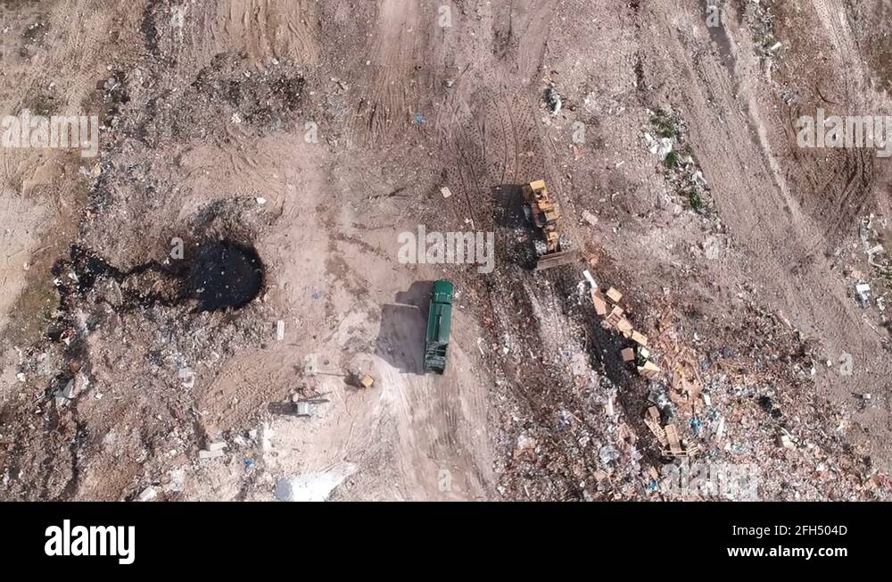 Garbage Truck At Freeport Landfill Dump Yard, Freeport, Bahamas Stock ...