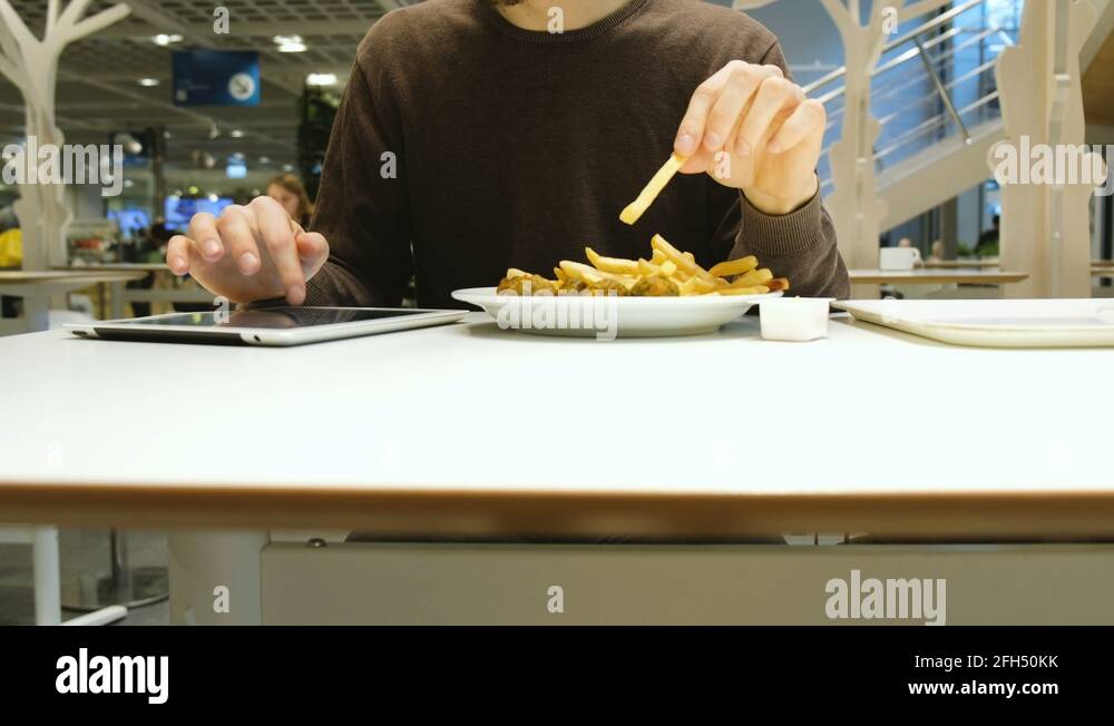 Man eating fried potatoes Stock Videos & Footage - HD and 4K Video ...