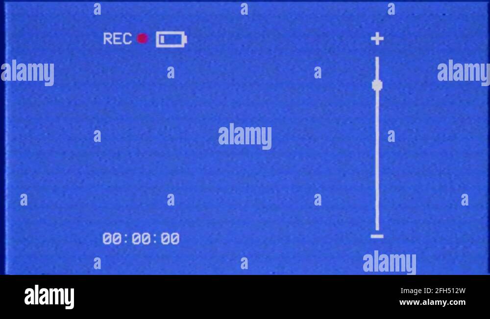 VHS rec bat noi empty blue Stock Video Footage - Alamy