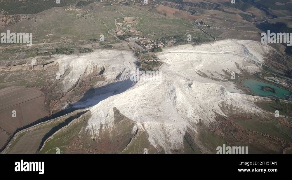 White travertine terraces pamukkale denizli Stock Videos & Footage - HD ...