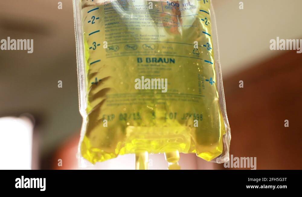 IV therapy Container Stock Video Footage - Alamy