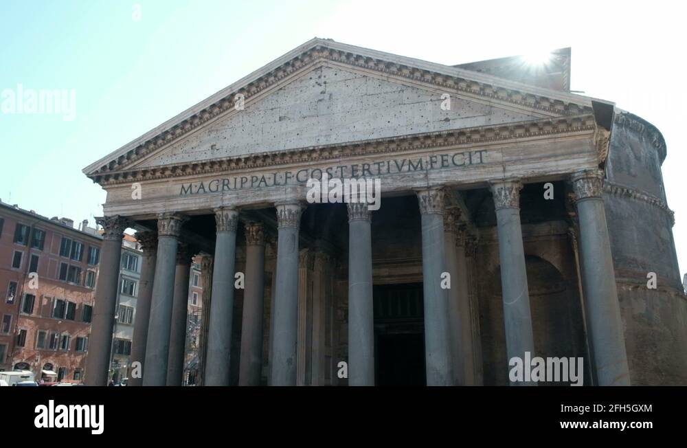 Pantheon rome facade portico Stock Videos & Footage - HD and 4K Video ...