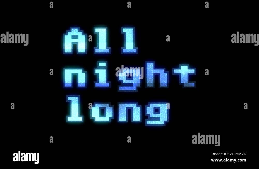 8 bit glitch all night long Stock Video Footage - Alamy