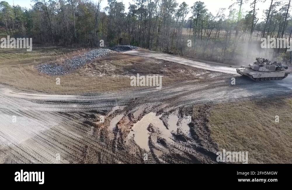 M1A2 Abrams battle tank conducts Table VI Gunnery at Fort Stewart ...
