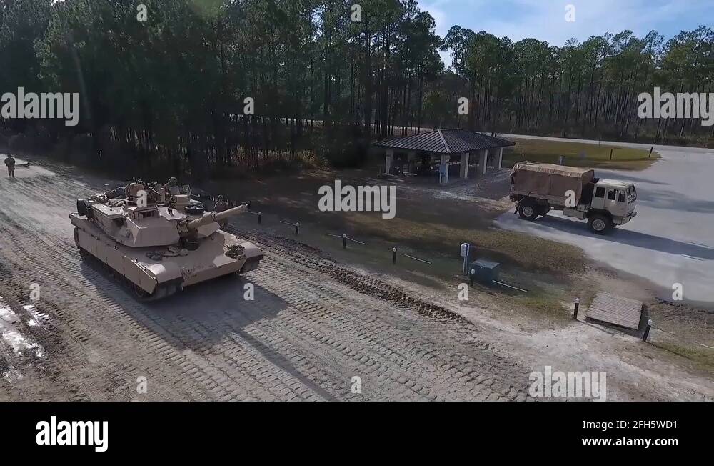 M1A2 Abrams battle tank conducts Table VI Gunnery at Fort Stewart ...