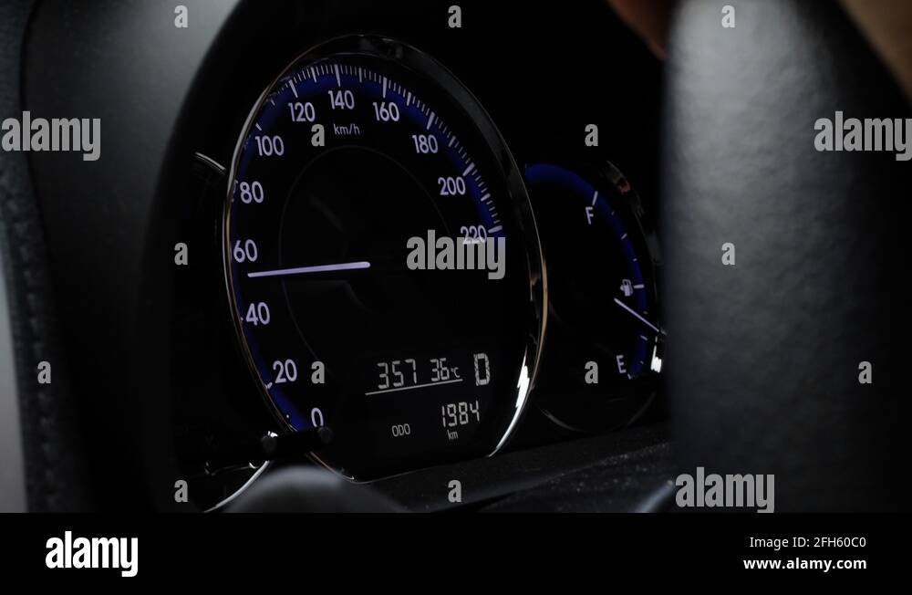 speedometer part of vehicle car driving Stock Video Footage - Alamy