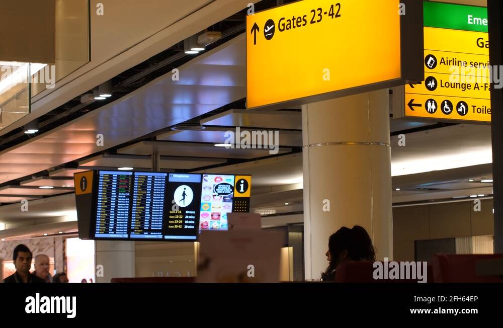 Heathrow airport departure gate Stock Videos & Footage - HD and 4K ...