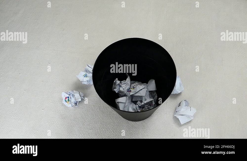 Wastepaper bin Stock Videos & Footage - HD and 4K Video Clips - Alamy