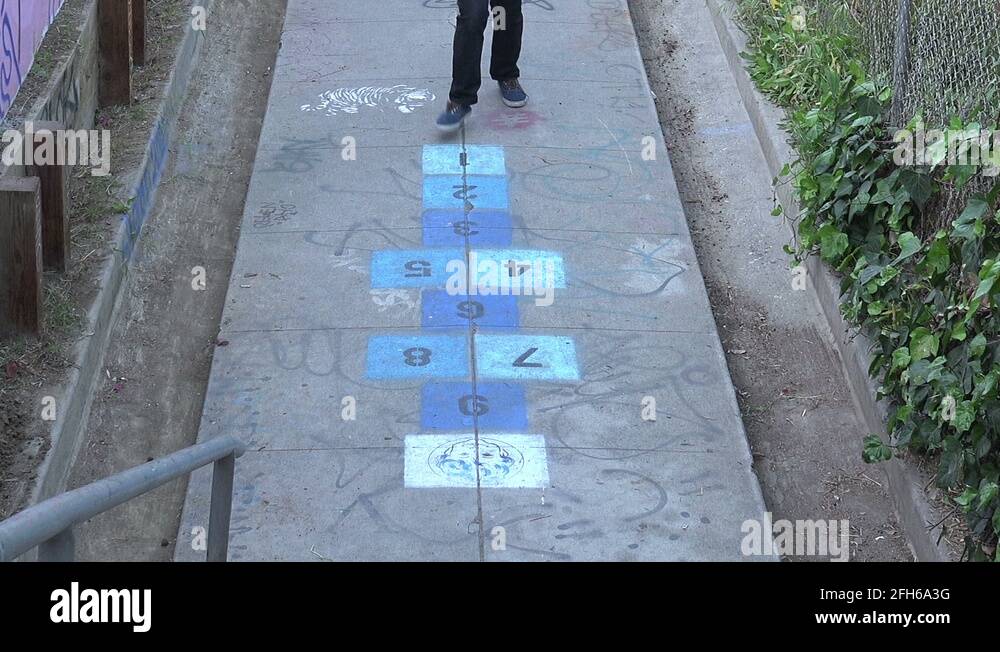 Hopscotch playing playground Stock Videos & Footage - HD and 4K Video ...