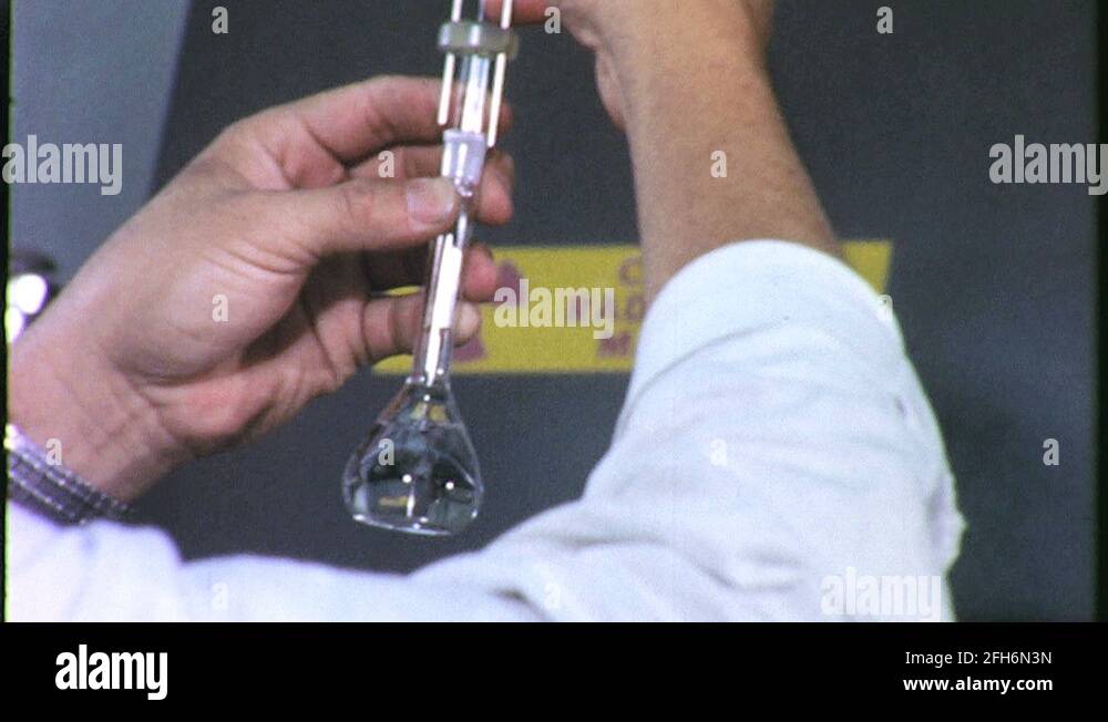 1960s Lab Scientist Man Measures Deadly Radioactive Material Vintage ...