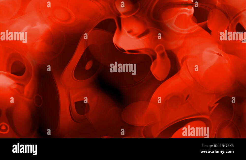 red cells and blood,ripple in flow viscous liquid,abstract red circle ...