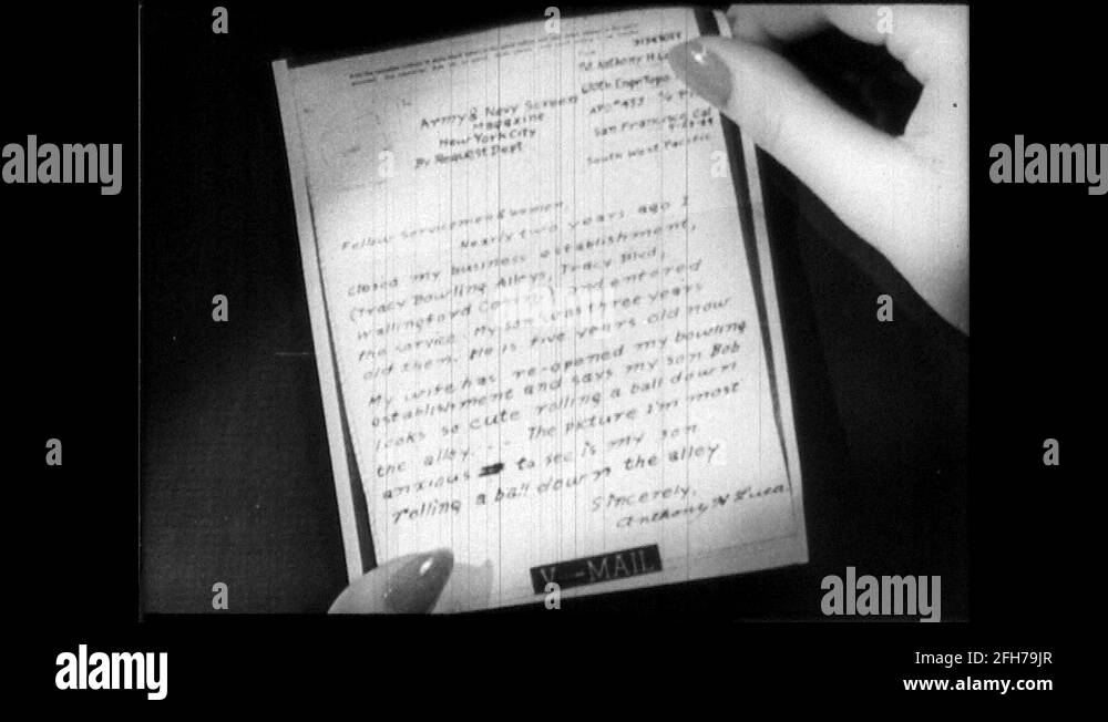 Handwritten letter 1940s Stock Videos & Footage - HD and 4K Video Clips ...