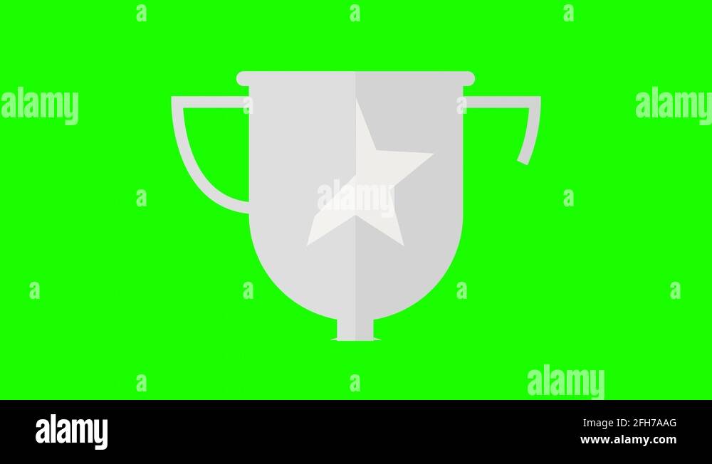 silver Trophy winning concept 2nd place in and out animation green ...