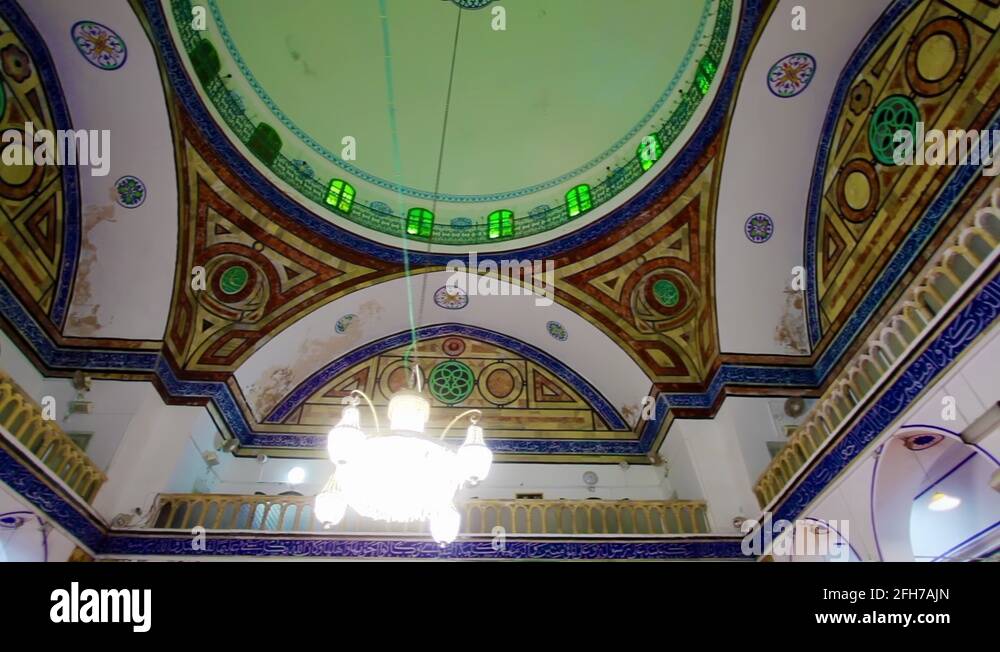 The Jezzar Pasha Mosque balconies in Israel Stock Video Footage - Alamy