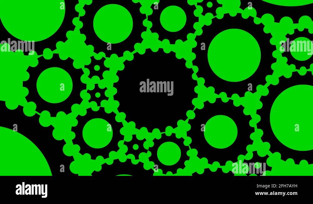 Cogs gears working on green screen style motion background seamless ...