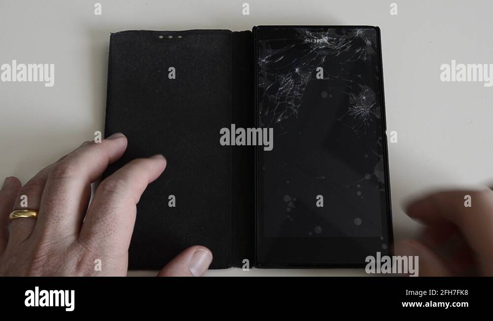 Broken mobile phone shattered glass Stock Videos & Footage - HD and 4K ...