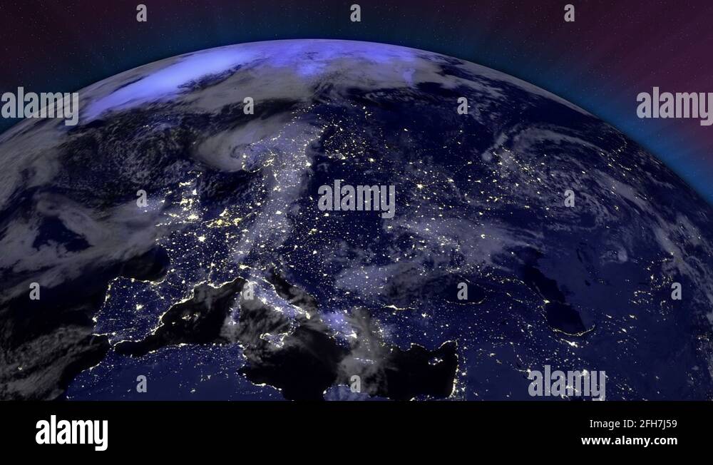 Earth from space europe Stock Videos & Footage - HD and 4K Video Clips ...