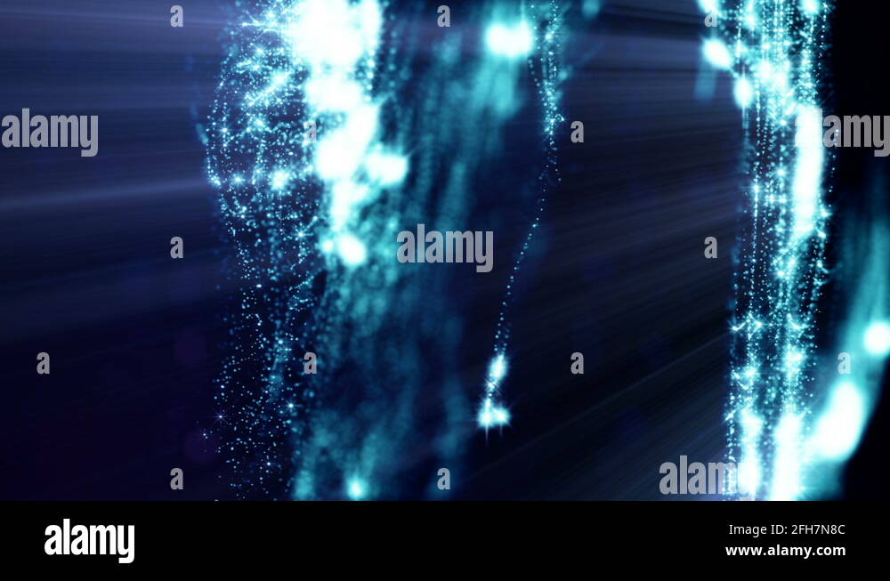 3d loop abstract animation with beautiful light effects of glow particles with Stock Video ...