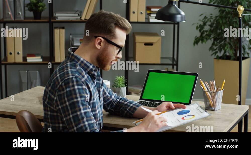 Person sitting at desk side view Stock Videos & Footage - HD and 4K ...