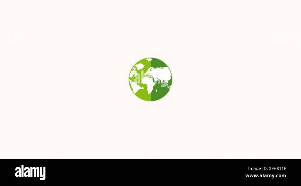 world environment day concept green eco earth Planet Earth spinning ...