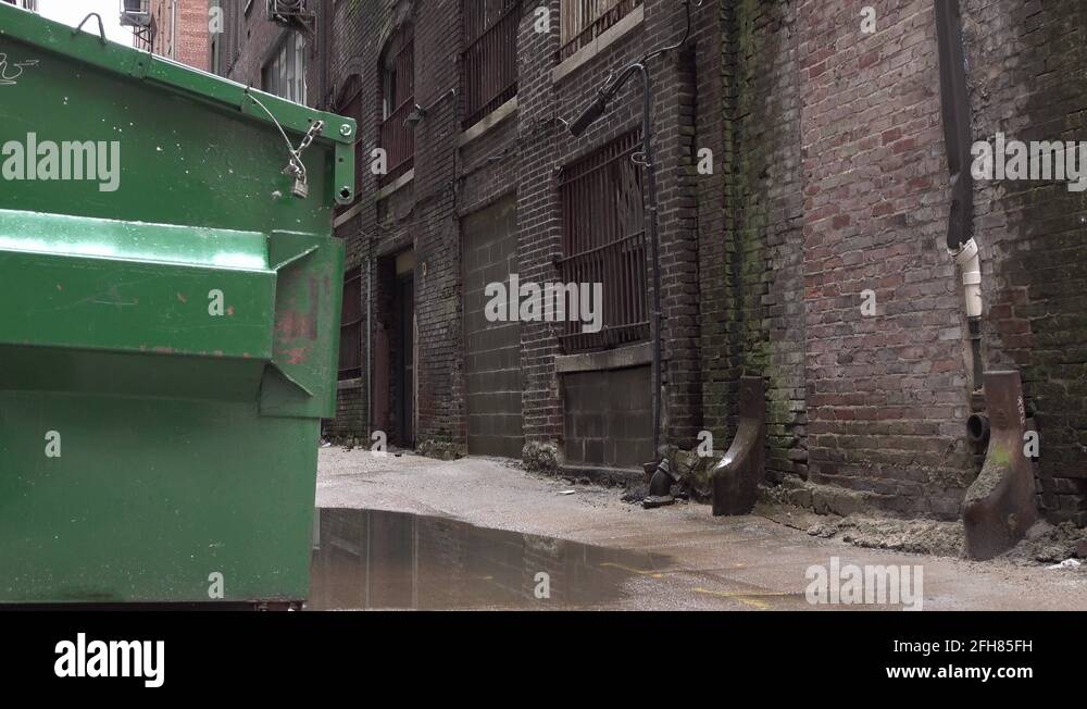 Street alley with bars on apartment windows 4k Stock Video Footage - Alamy