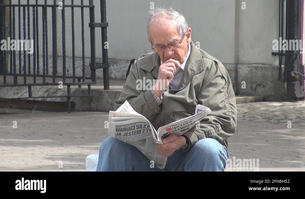 Old man reading a newspaper Stock Videos & Footage - HD and 4K Video ...