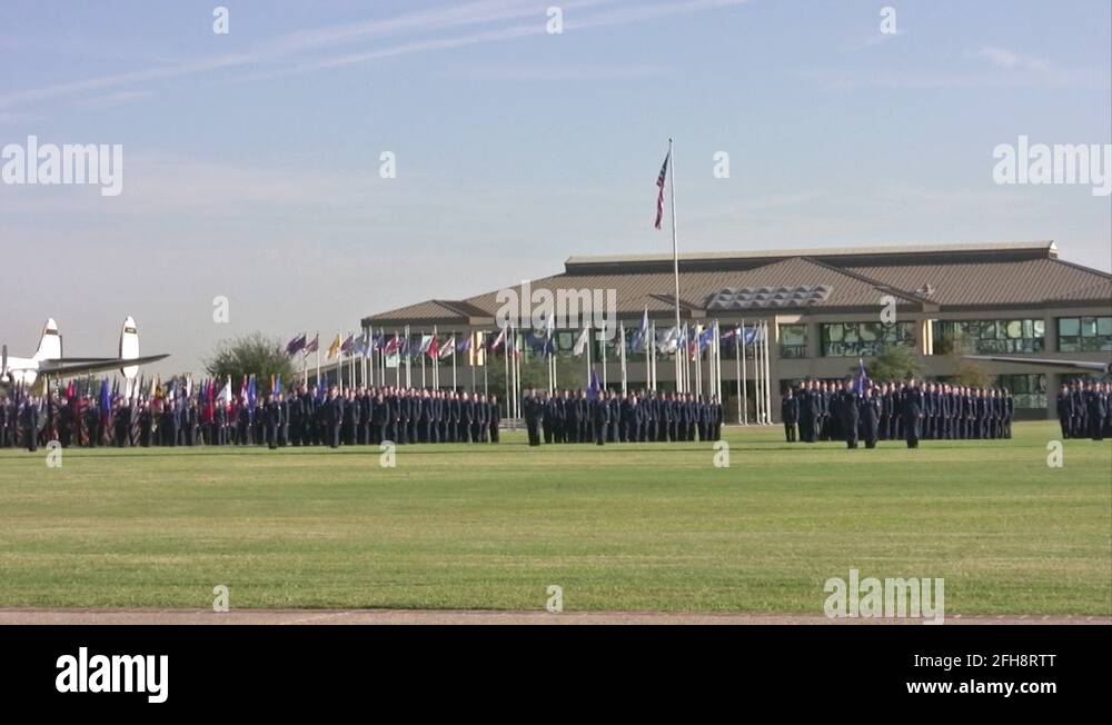 USAF Parade field pan left HD Stock Video Footage - Alamy