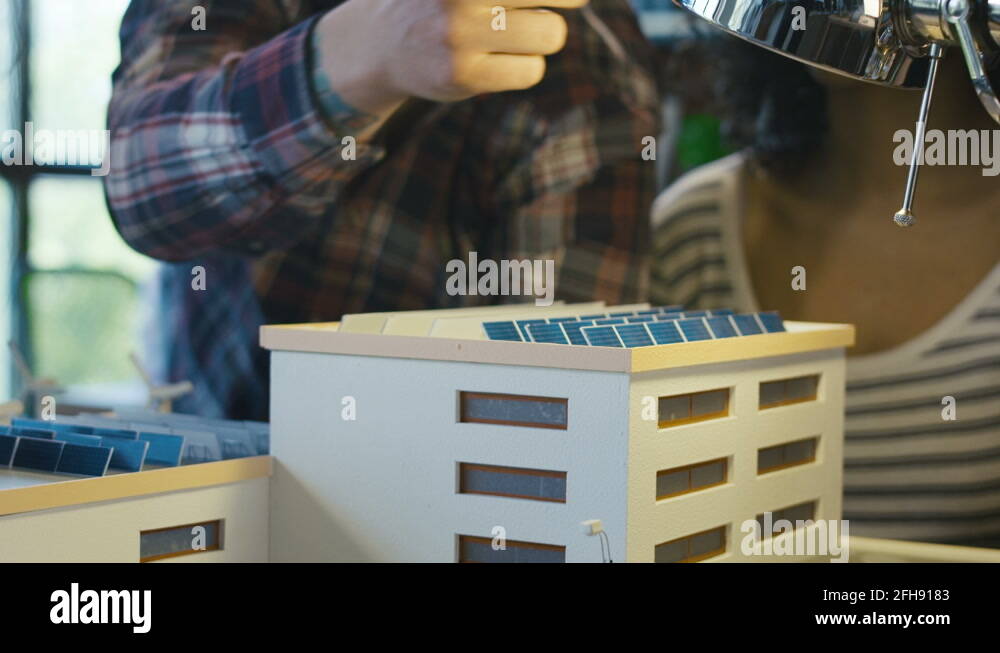 Man explaining work principle of solar battery Stock Video Footage - Alamy