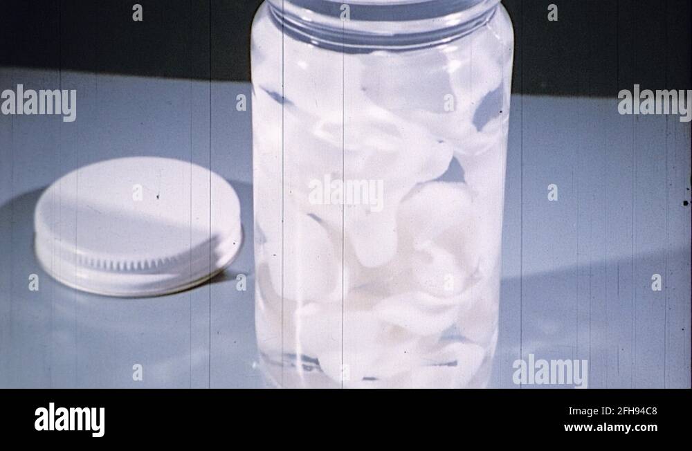 1960s Parasite Tapeworm Eggs In Jar Human Vintage Old Film Educational ...