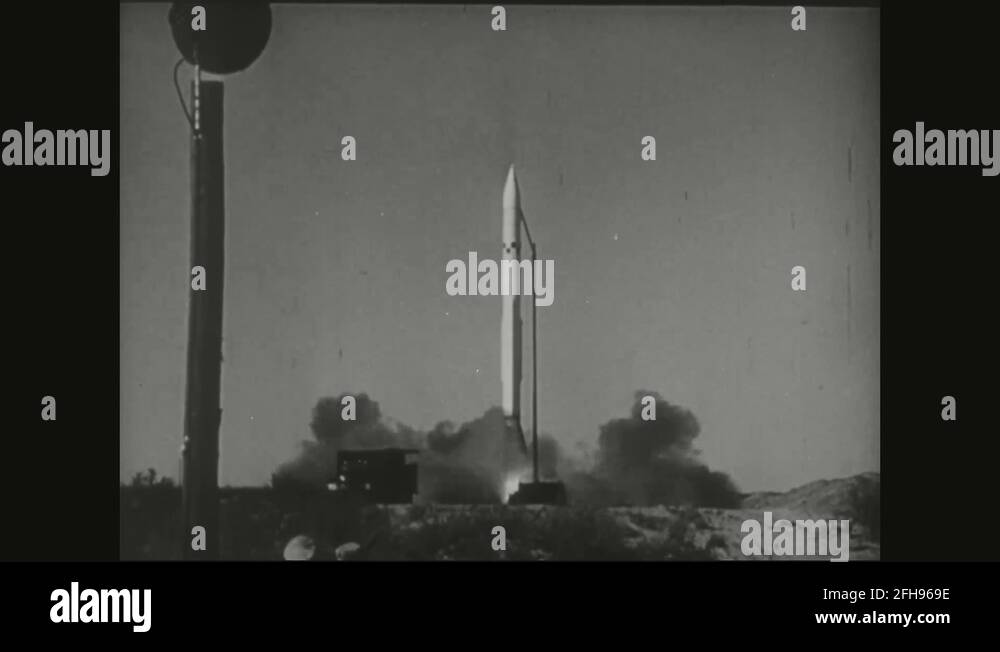 US Army launching and testing different types of missiles - 1907-1957 ...