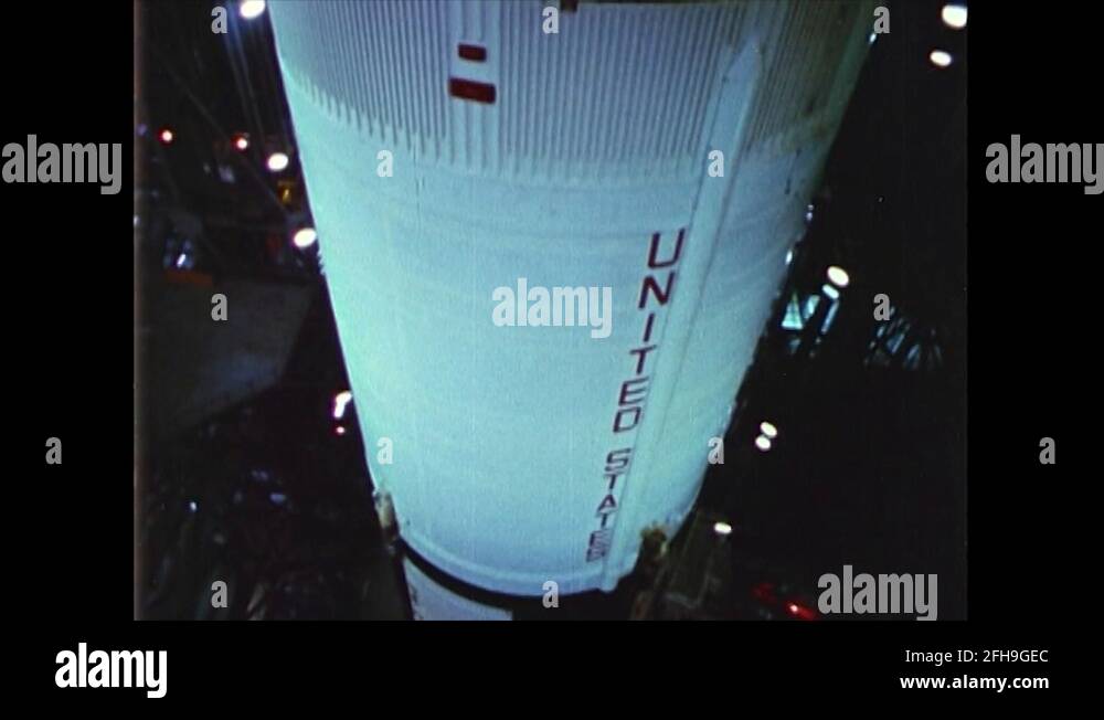 Nasa space shuttle Apollo 11 at research center - 1969 Stock Video ...