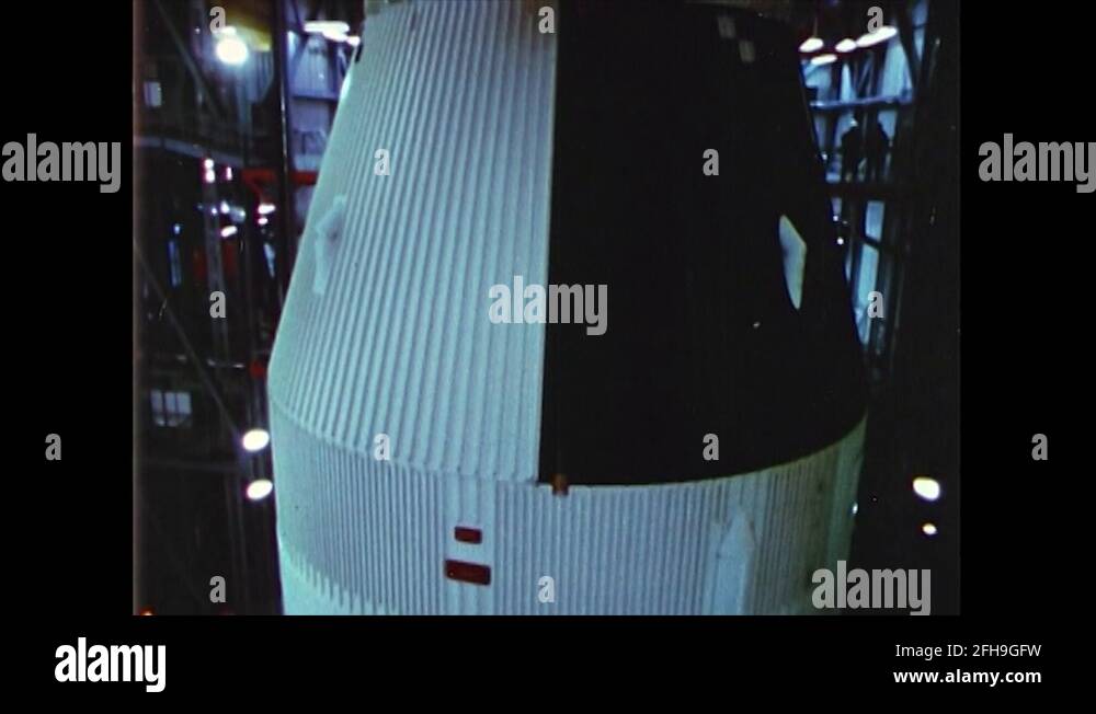 Nasa space shuttle Apollo 11 at research center - 1969 Stock Video ...