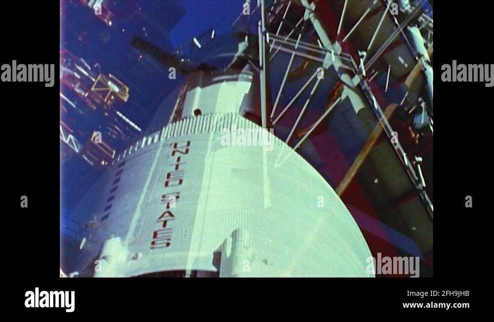 Nasa space shuttle Apollo 11 at research center - 1969 Stock Video ...