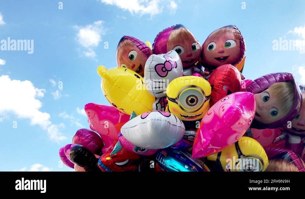 Helium cartoon characters balloons Stock Videos & Footage - HD and 4K ...