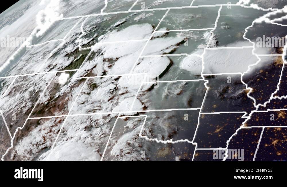 Severe thunderstorms with tornado warning on weather radar and ...