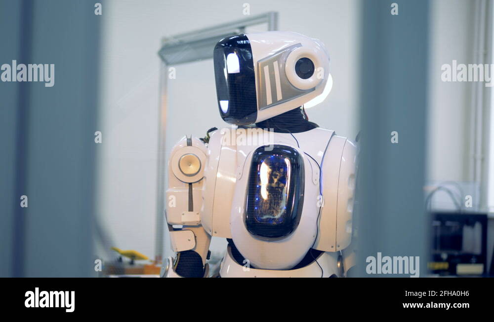 White robot head Stock Videos & Footage - HD and 4K Video Clips - Alamy